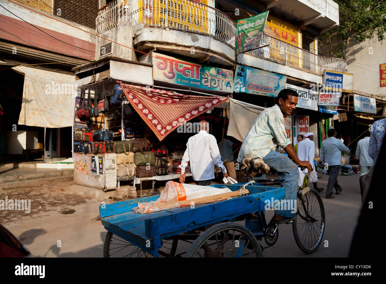 Typical Goods Transportation in Varanasi, India Stock Photo - Alamy