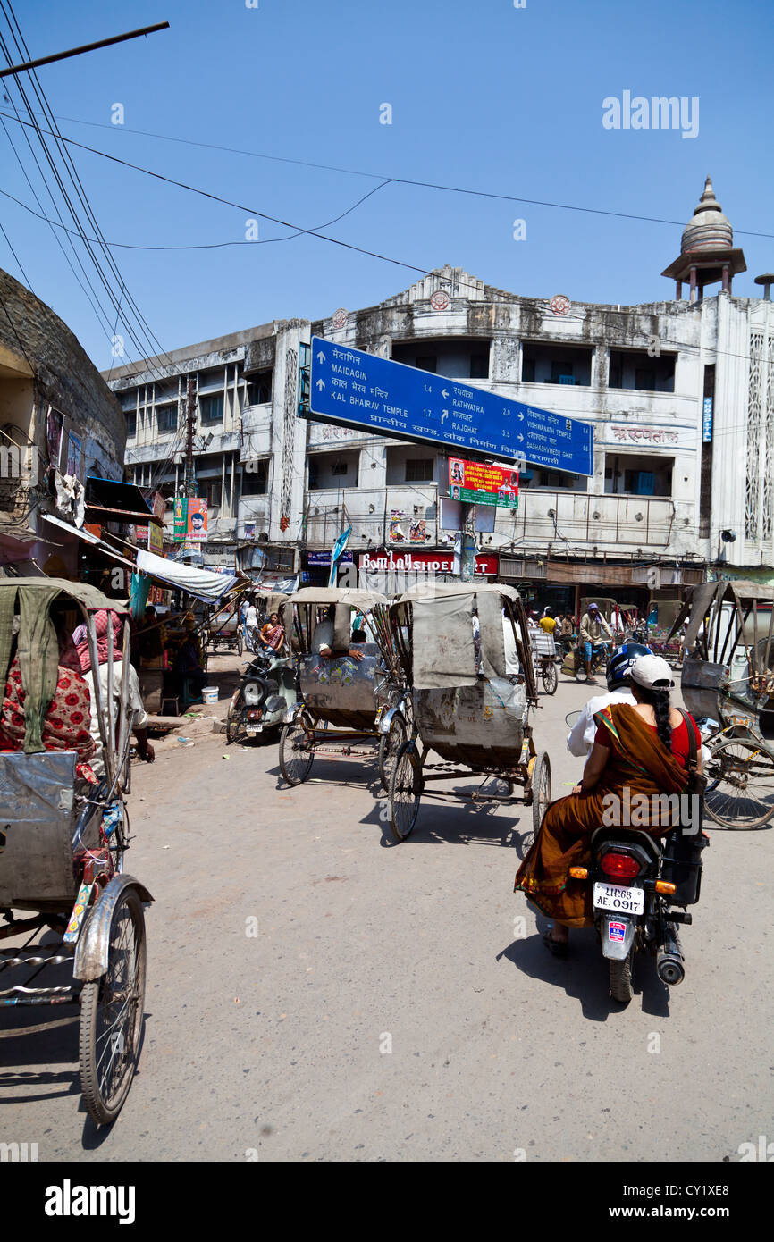 Typical Street Scenery in Varanasi, India Stock Photo - Alamy