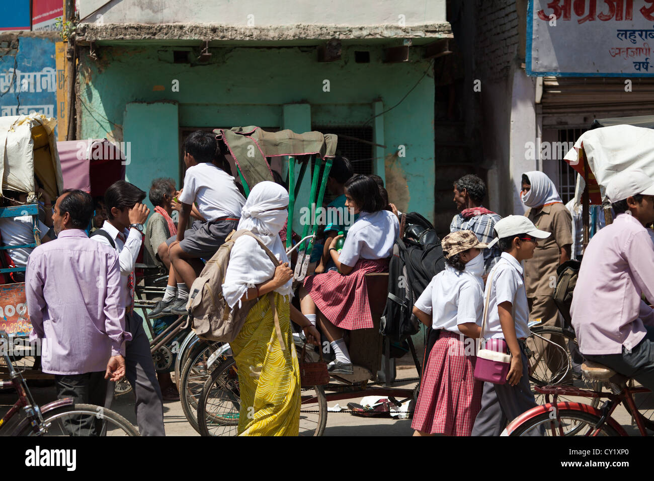 Typical Street Scenery in Varanasi, India Stock Photo - Alamy