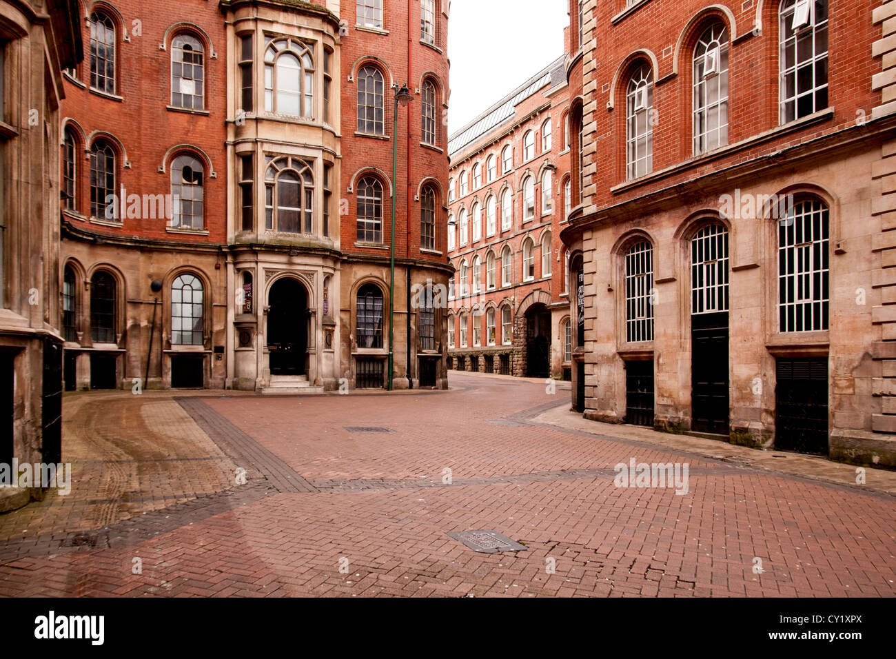 old building on empty street Stock Photo - Alamy