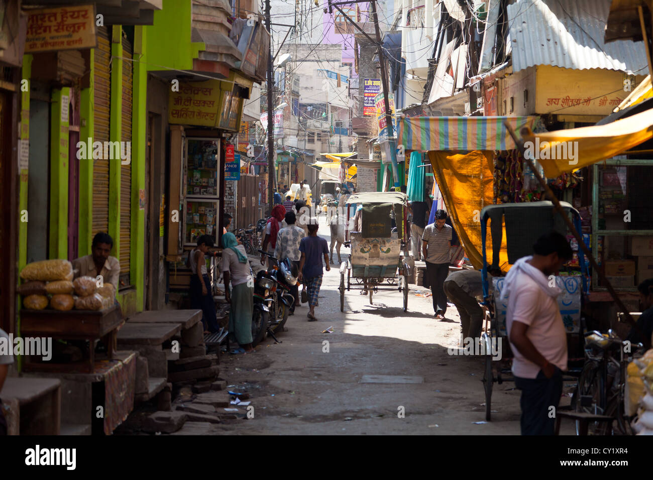 Typical Street Scenery in Varanasi, India Stock Photo - Alamy
