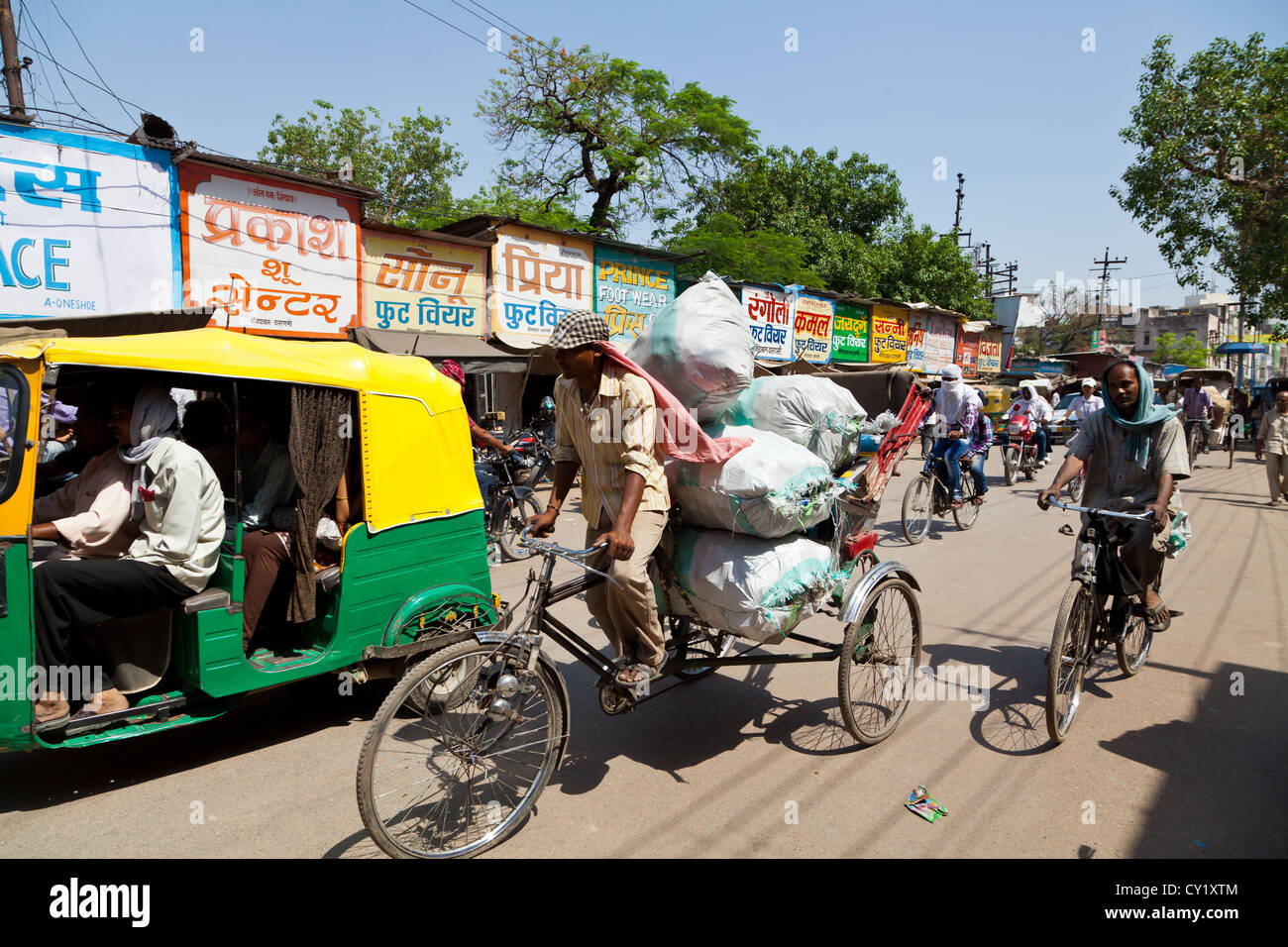 Typical Street Scenery in Varanasi, India Stock Photo - Alamy