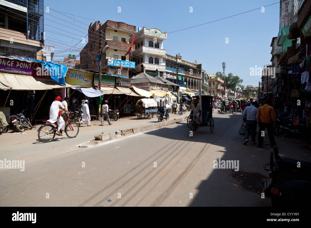 Typical Street Scenery in Varanasi, India Stock Photo - Alamy