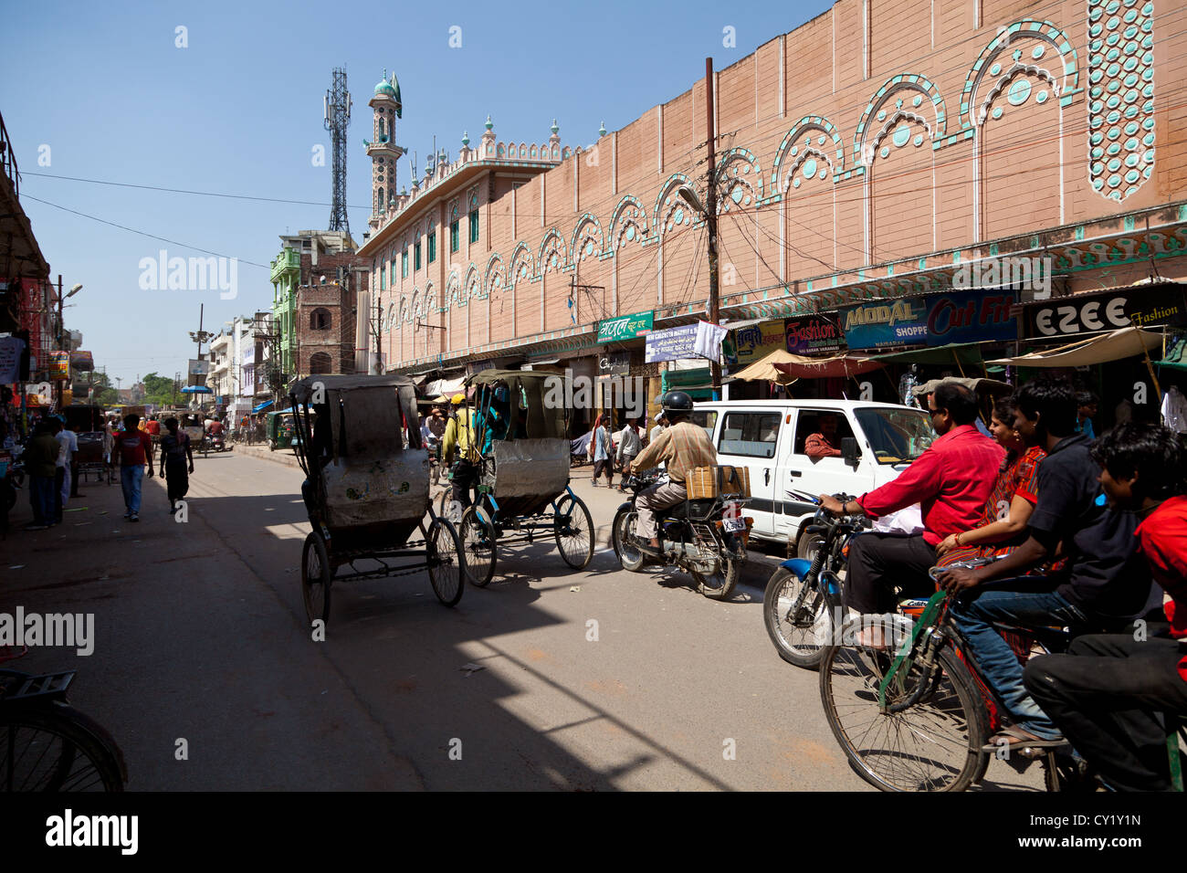 Typical Street Scenery in Varanasi, India Stock Photo - Alamy