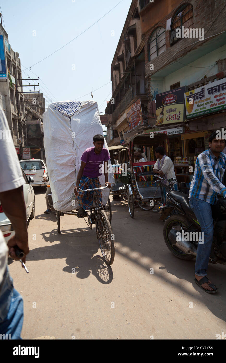 Typical Goods Transportation in Varanasi, India Stock Photo - Alamy