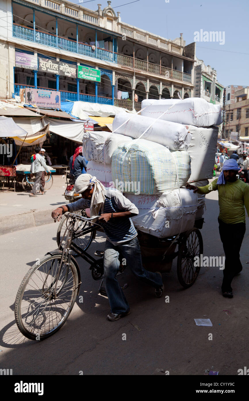 Typical Goods Transportation in Varanasi, India Stock Photo - Alamy