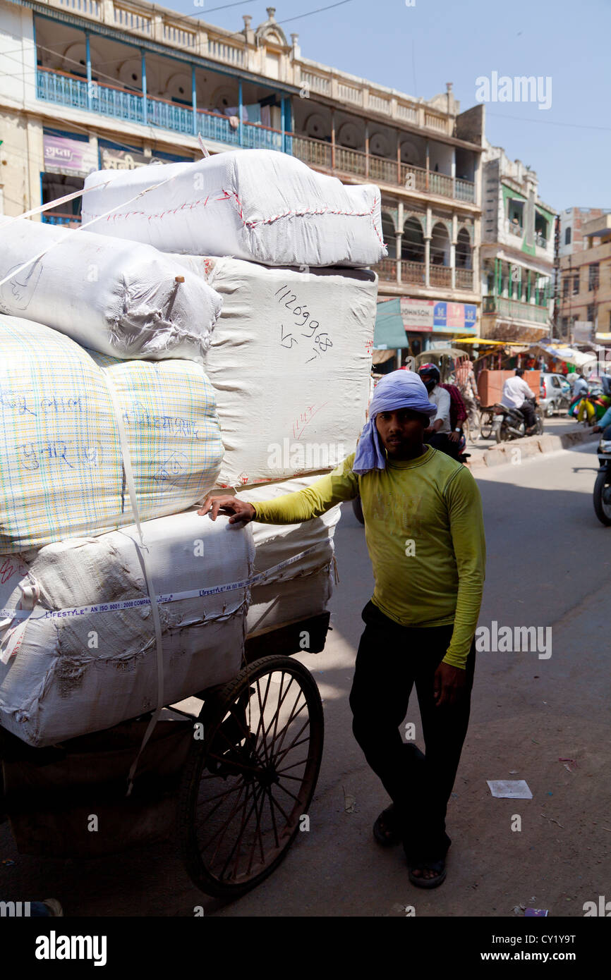 Typical Goods Transportation in Varanasi, India Stock Photo - Alamy