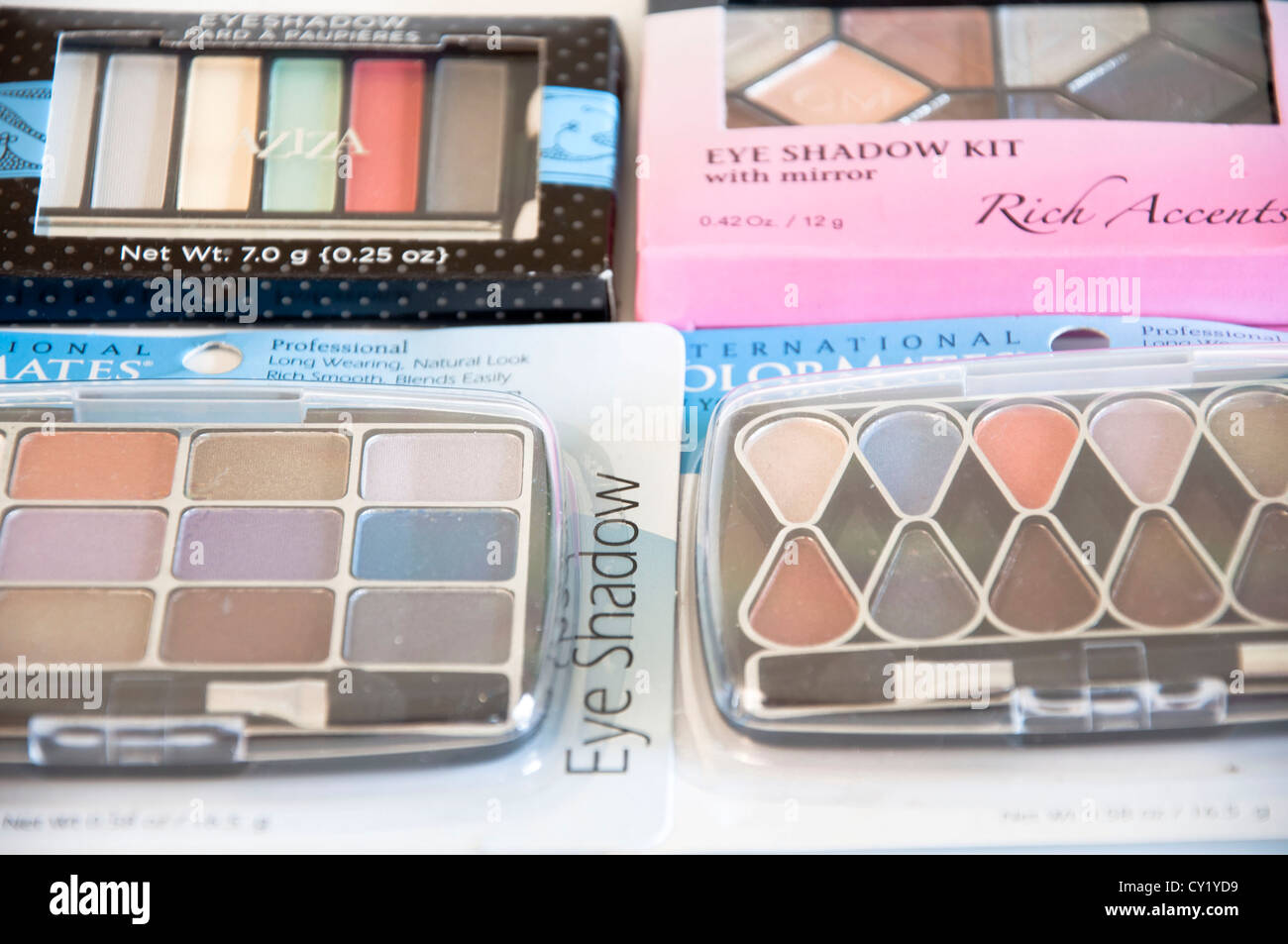 eye shadow compact multi color eye shadow palette make up Stock Photo ...