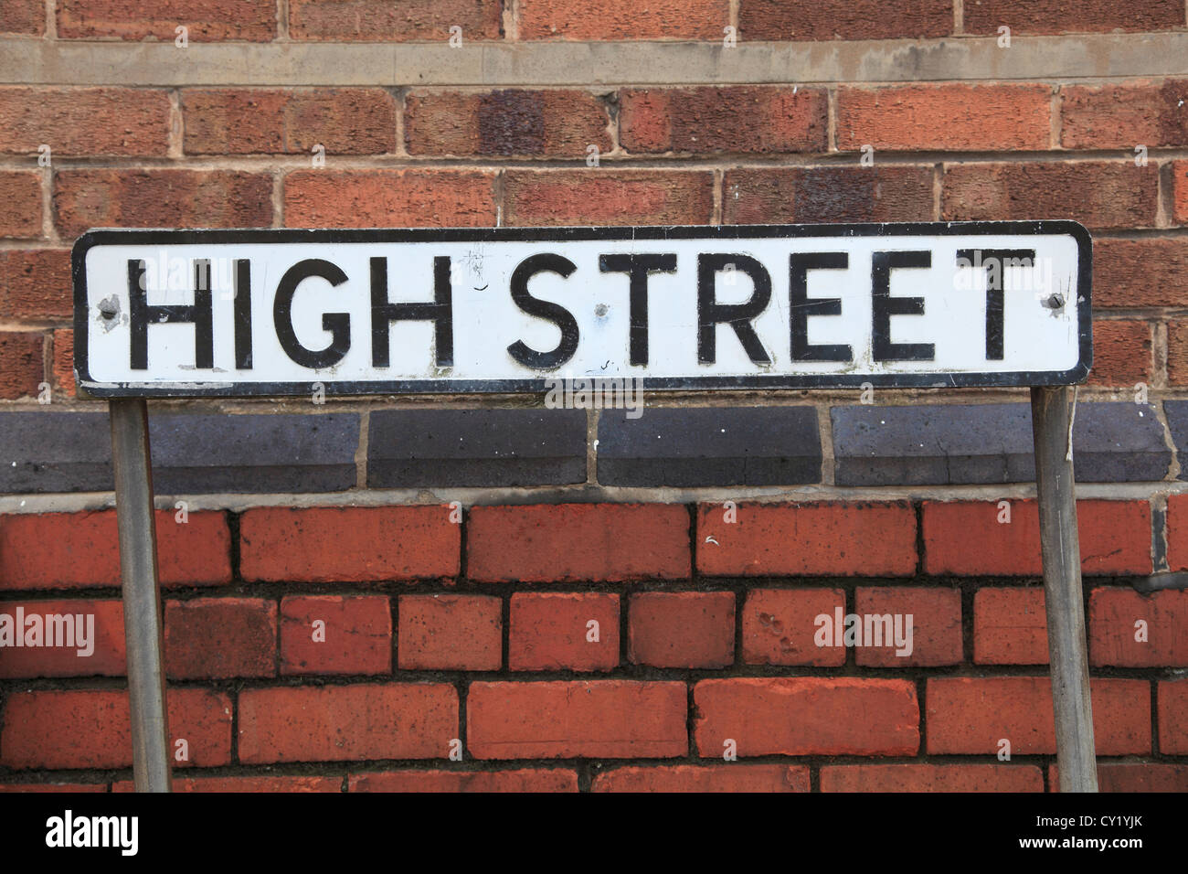 High Street Sign, Farndon, Cheshire, England, UK Stock Photo - Alamy