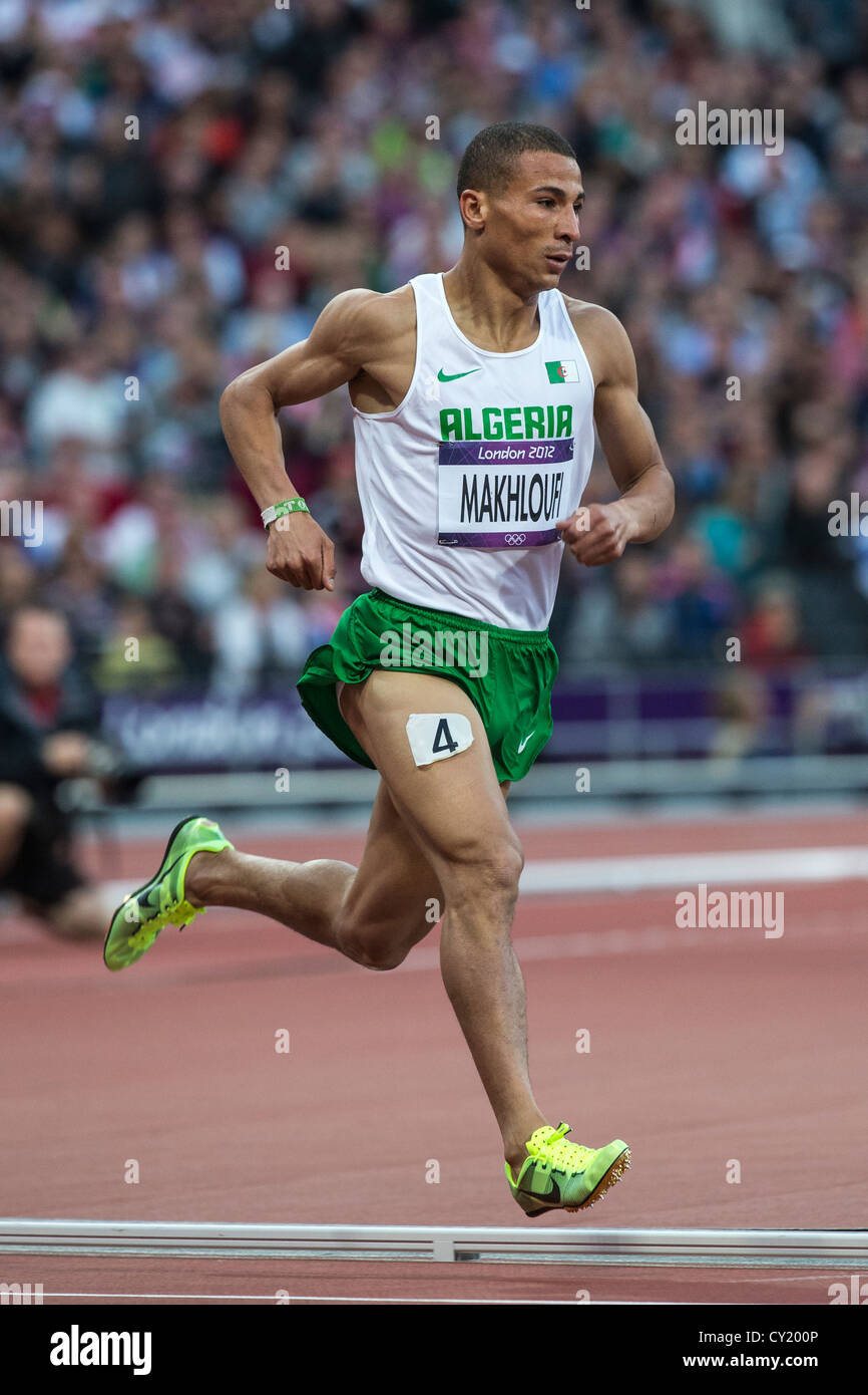 Taoufik Makhloufi (ALG) gold medalist in the men's 1500m first round at ...