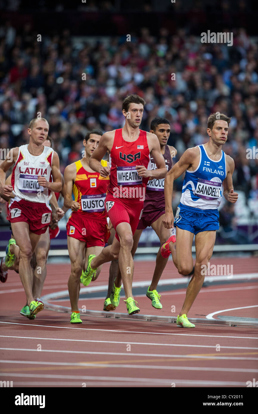 Andrew Wheating (USA) competing in the men's 1500m first round at the ...