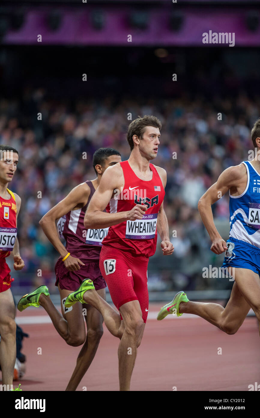 Andrew Wheating (USA) competing in the men's 1500m first round at the ...