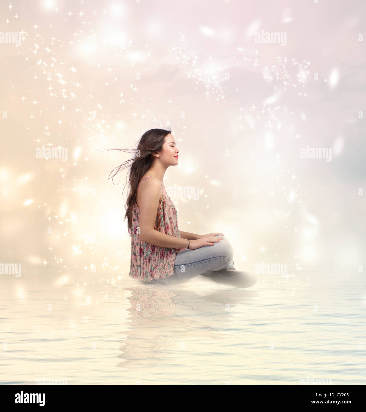Free floating poses hi-res stock photography and images - Alamy