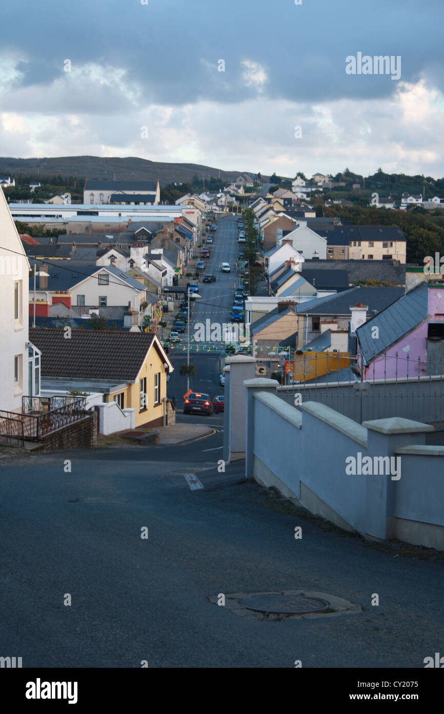 Dungloe street of Donegal Stock Photo - Alamy