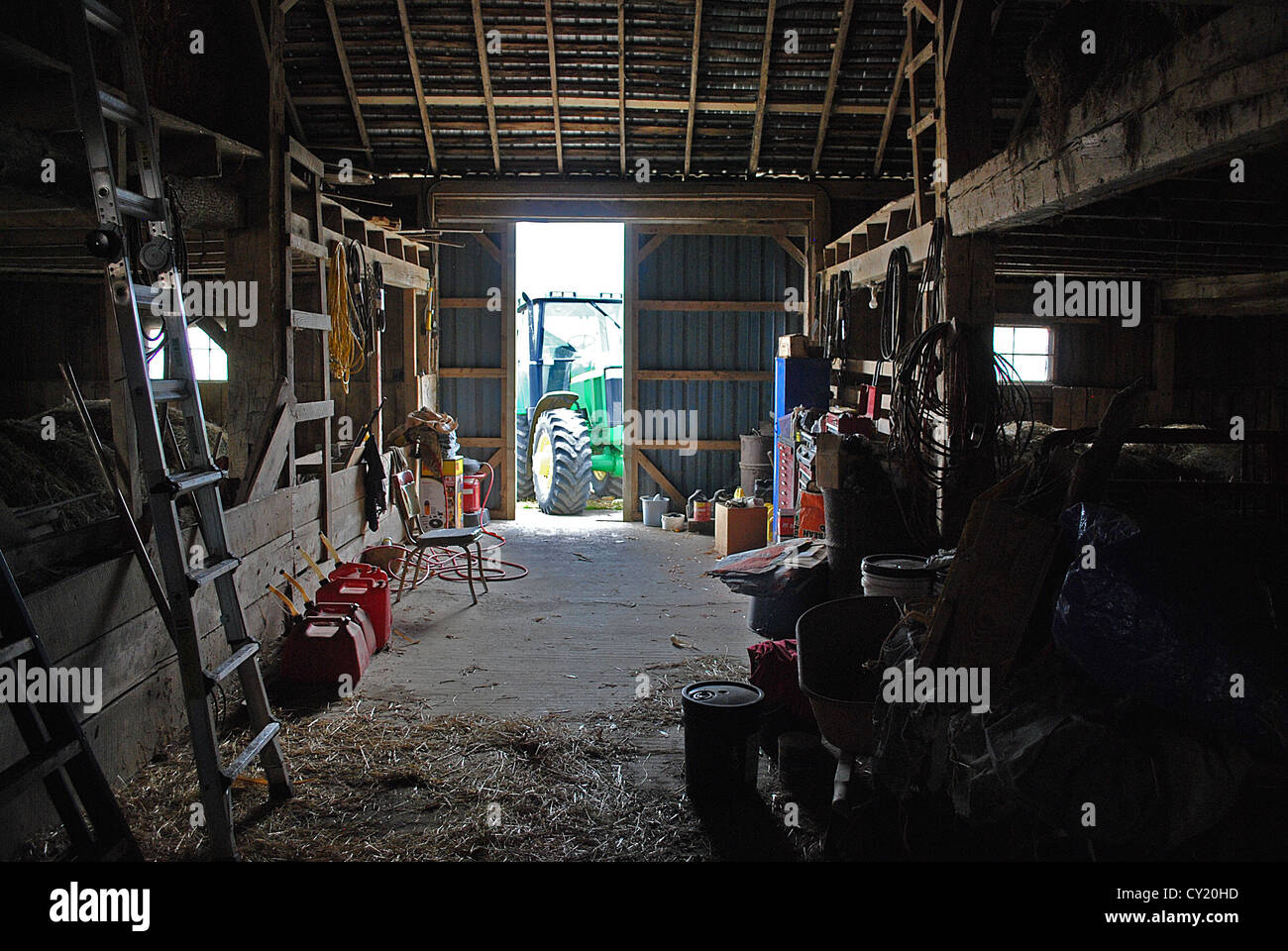 A farmer's barn workshop Stock Photo - Alamy