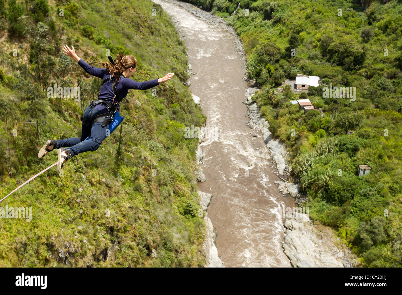 Bungee Jump Sequence In Banos De Agua Santa Ecuador San Francisco ...
