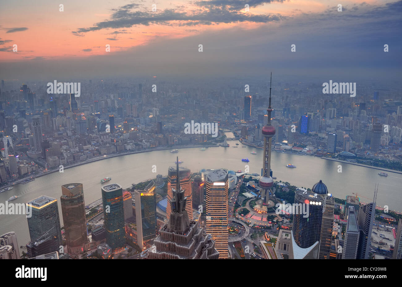 Shanghai aerial hi-res stock photography and images - Alamy