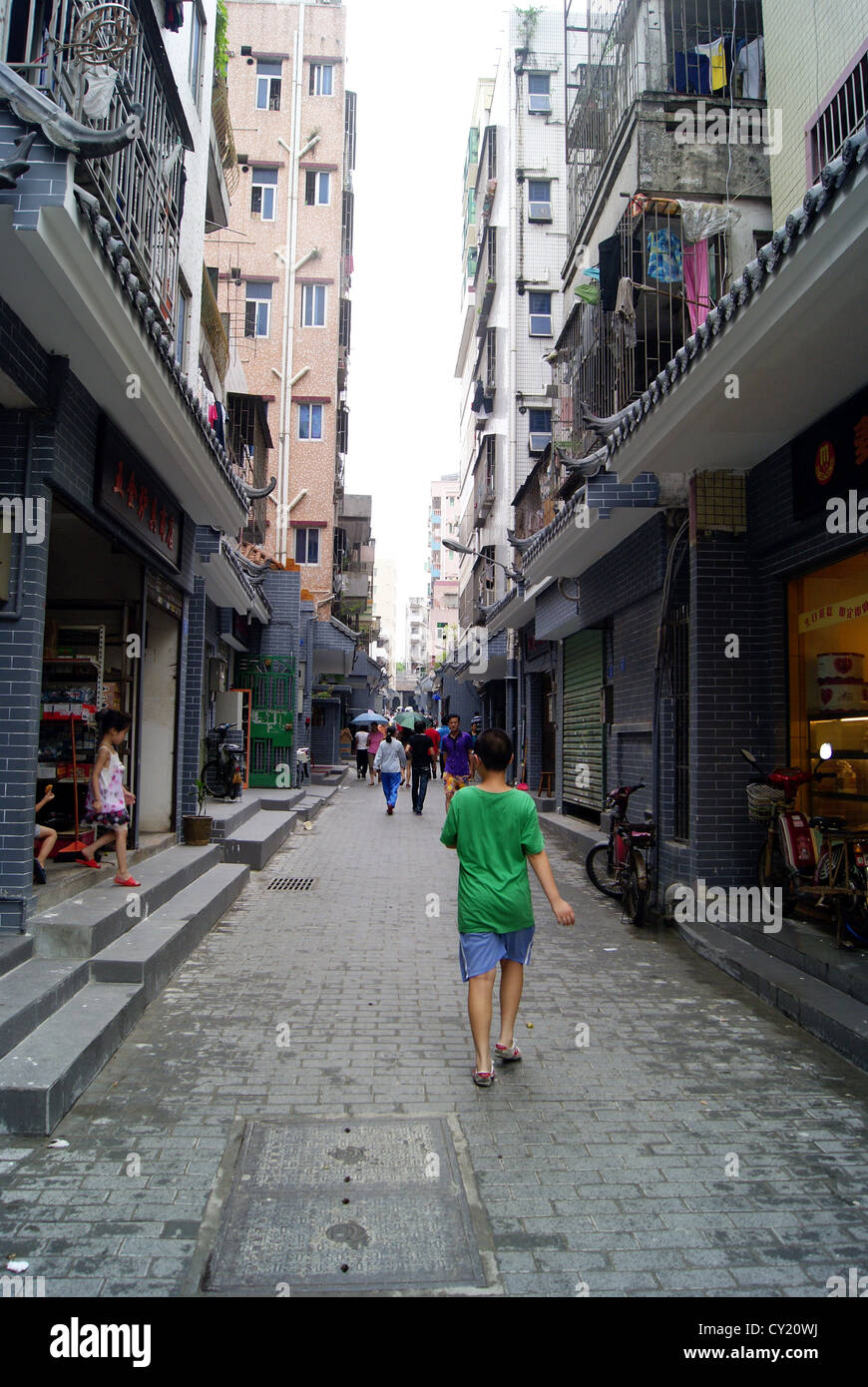 The narrow streets, in China shenzhen nantou city Stock Photo - Alamy