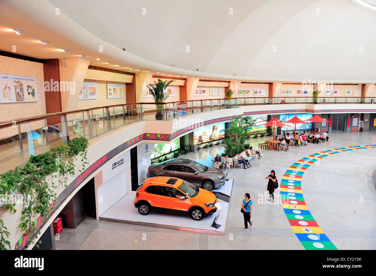 Oriental Pearl Tower interior Stock Photo - Alamy