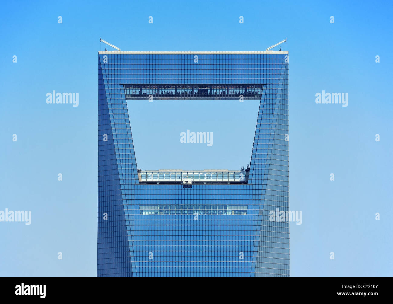 Urban Skyscraper with blue sky Stock Photo - Alamy