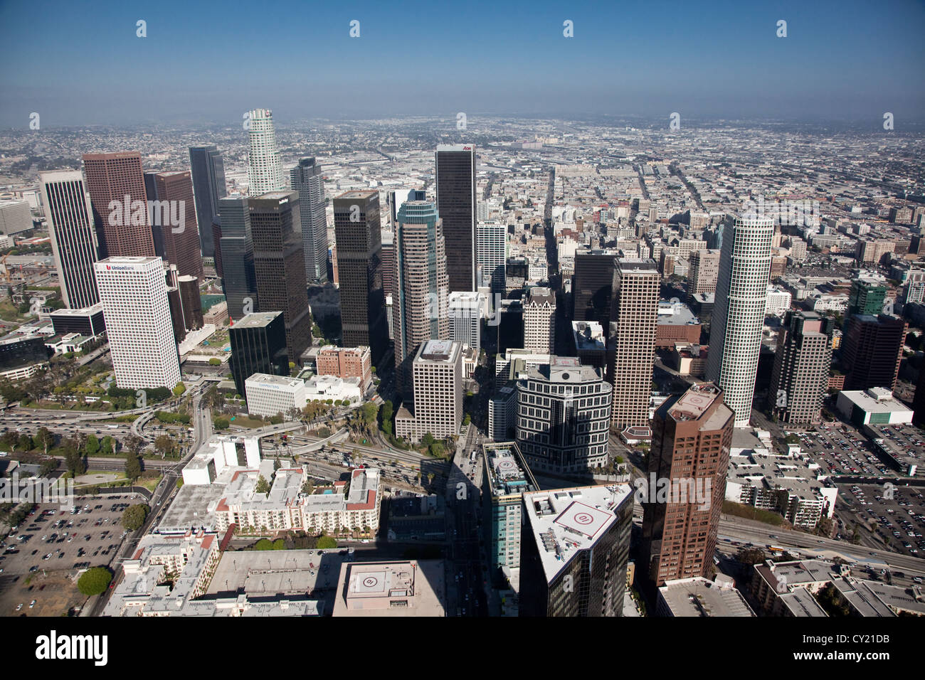 Skyscrapers of downtown Los Angeles, California Stock Photo - Alamy