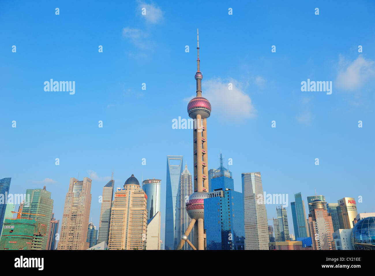 Urban architectures with city skyline Stock Photo - Alamy