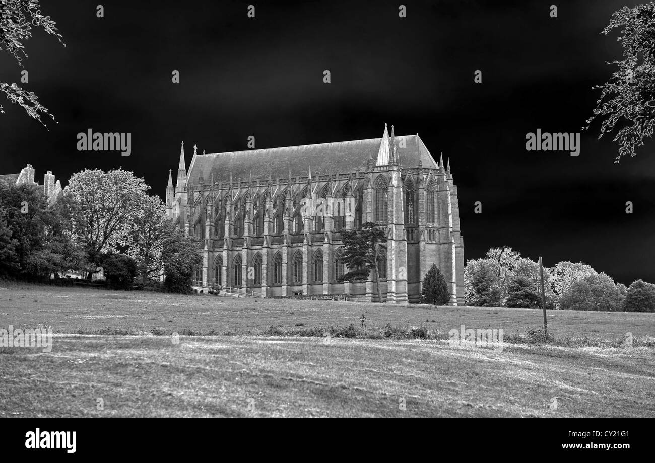 Gothic spires Black and White Stock Photos & Images - Alamy