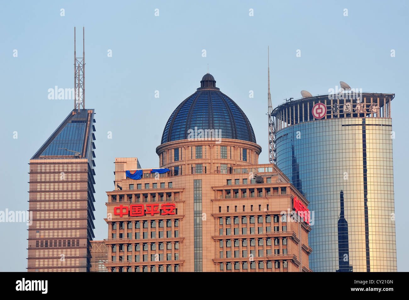 Urban architectures with city skyline Stock Photo - Alamy