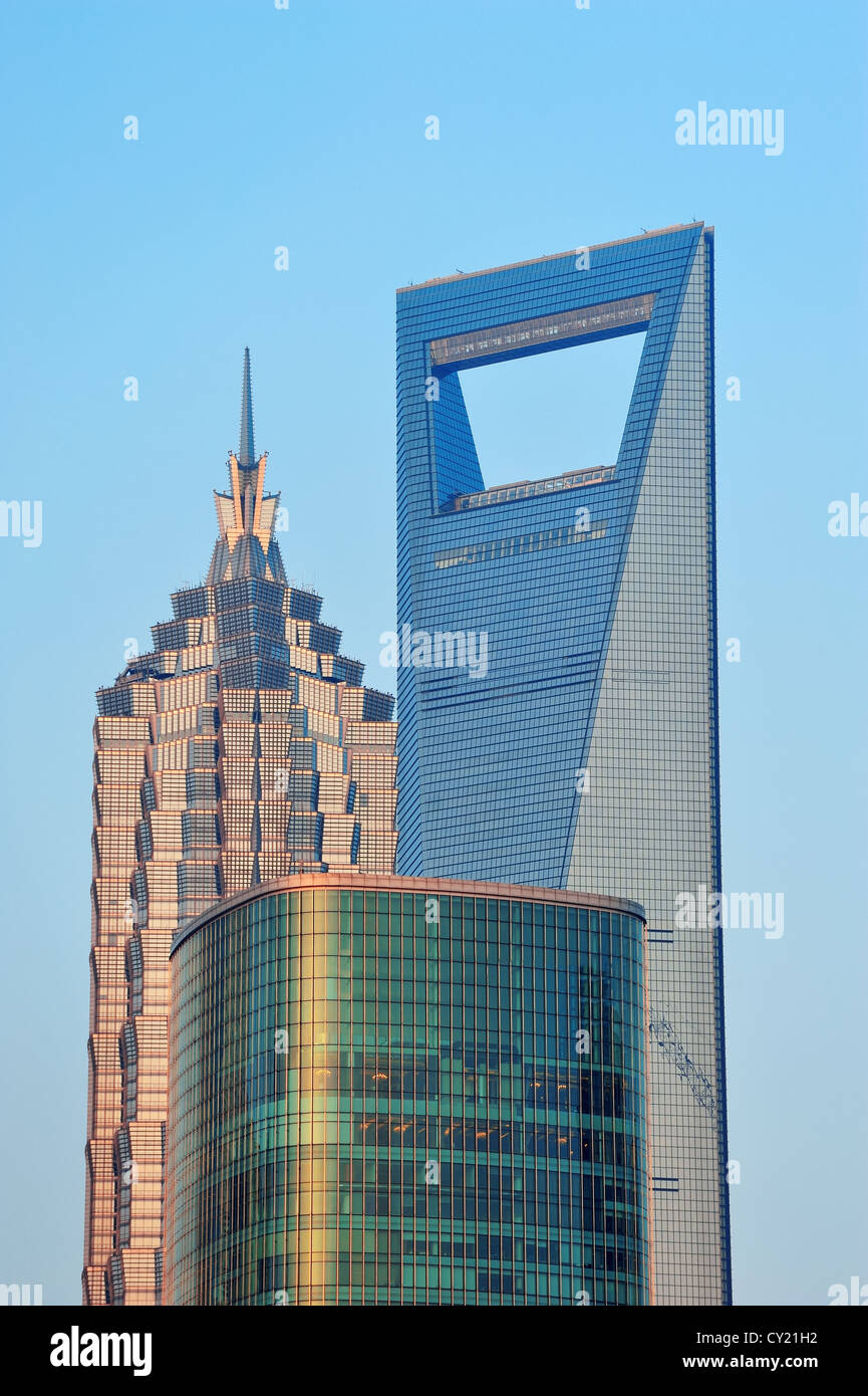 Shanghai urban architecture closeup Stock Photo - Alamy