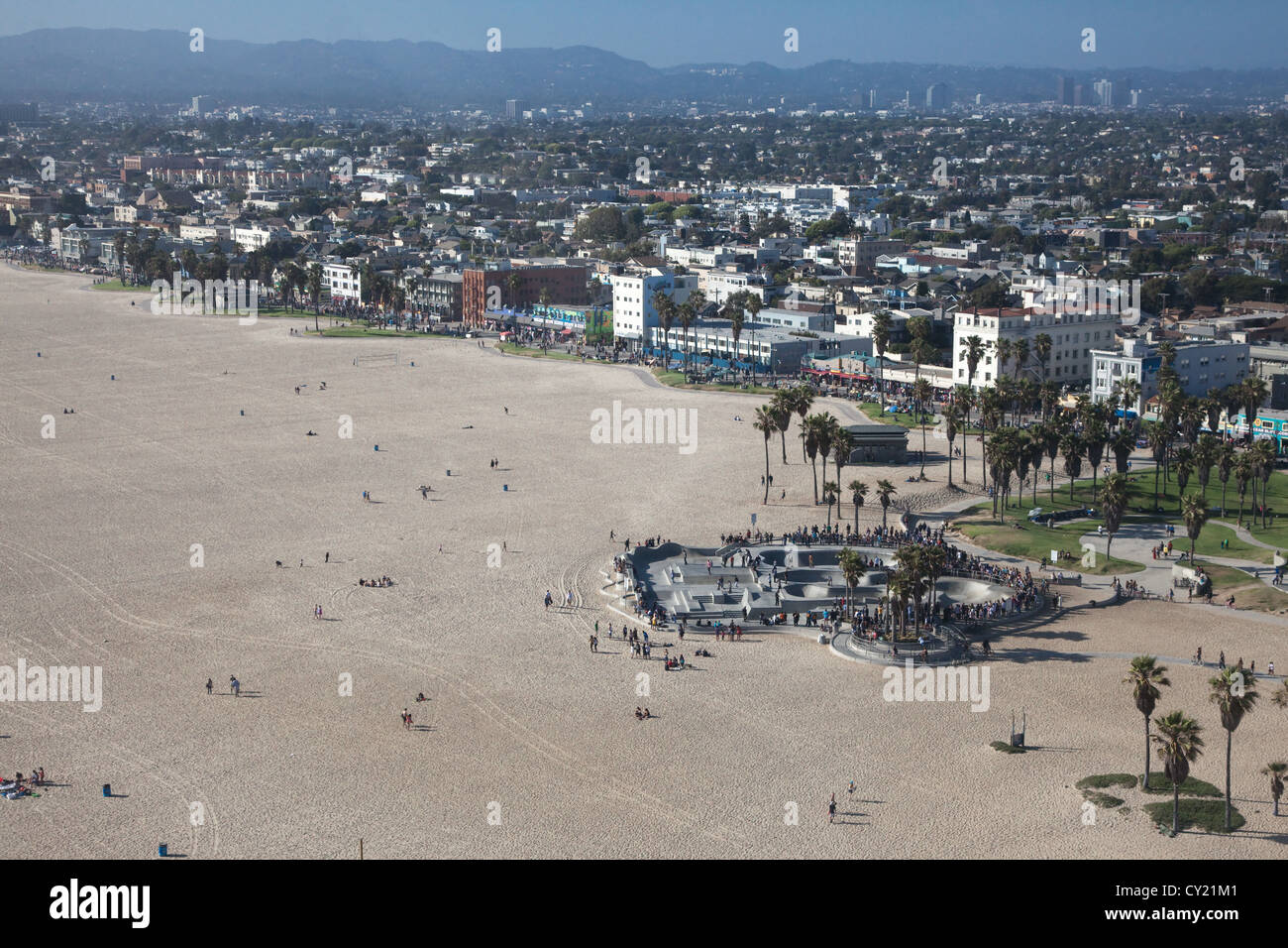 Venice beach los angeles aerial hi-res stock photography and images - Alamy