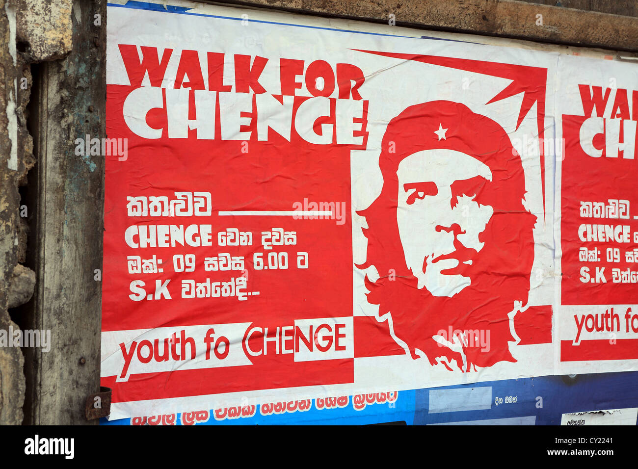 Youth movement banner using Che Guevara icon for their youth for change ...