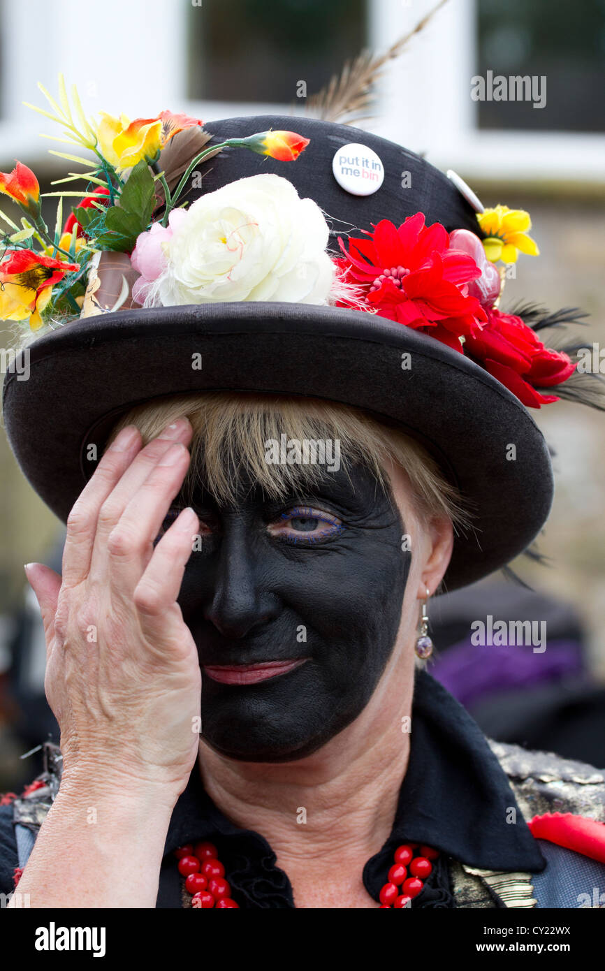 The Flagcrackers of Craven Black Faced Morris or Folk Dancers at ...