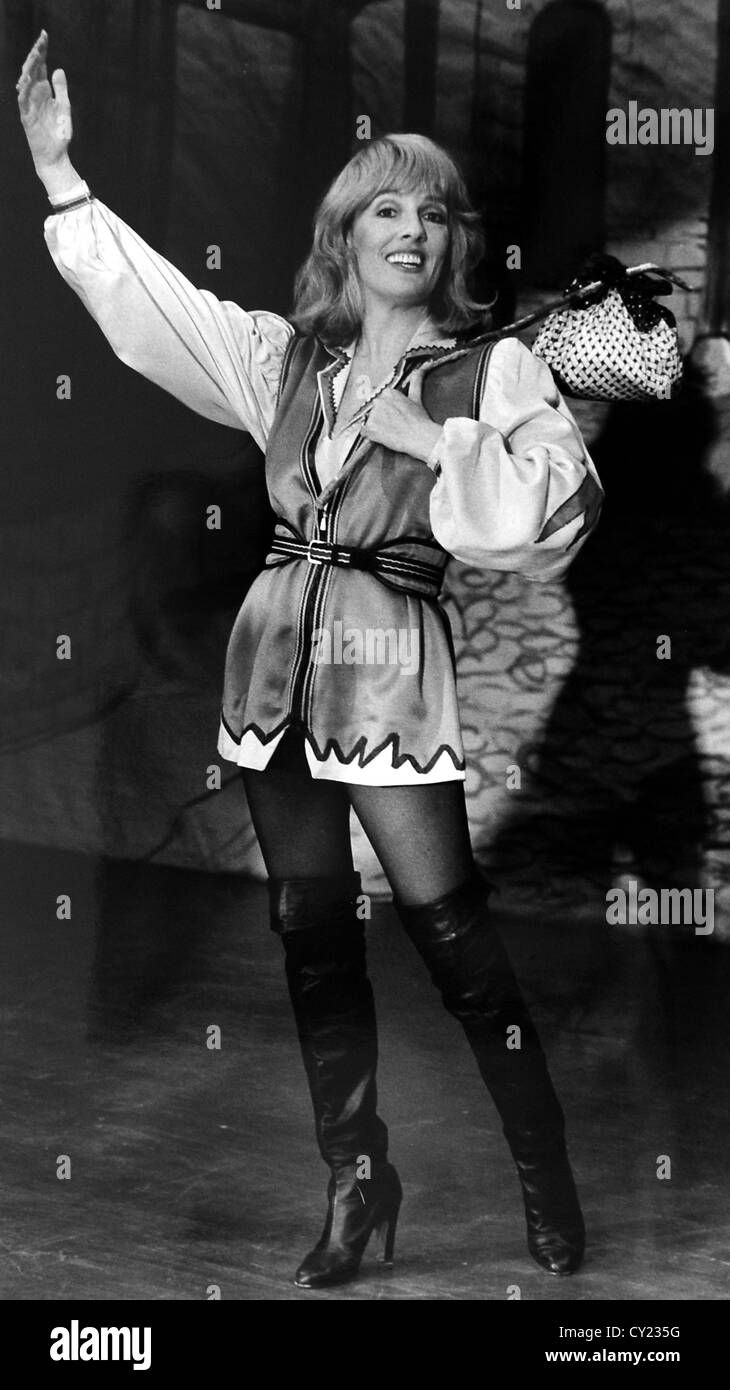 TV star Esther Rantzen performing in a pantomime at Bognor in 1982 She ...