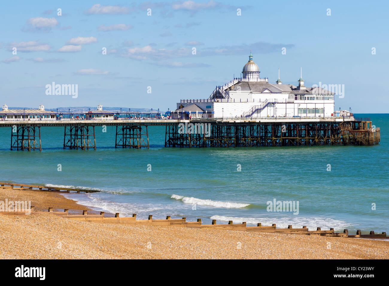 Eastbourne Pier and beach, East Sussex England UK Stock Photo - Alamy