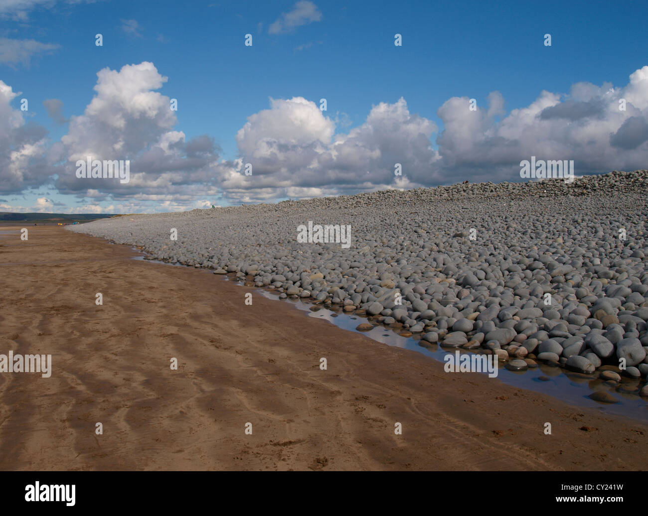 Pebble ridge at Westward Ho!, Devon, UK Stock Photo - Alamy