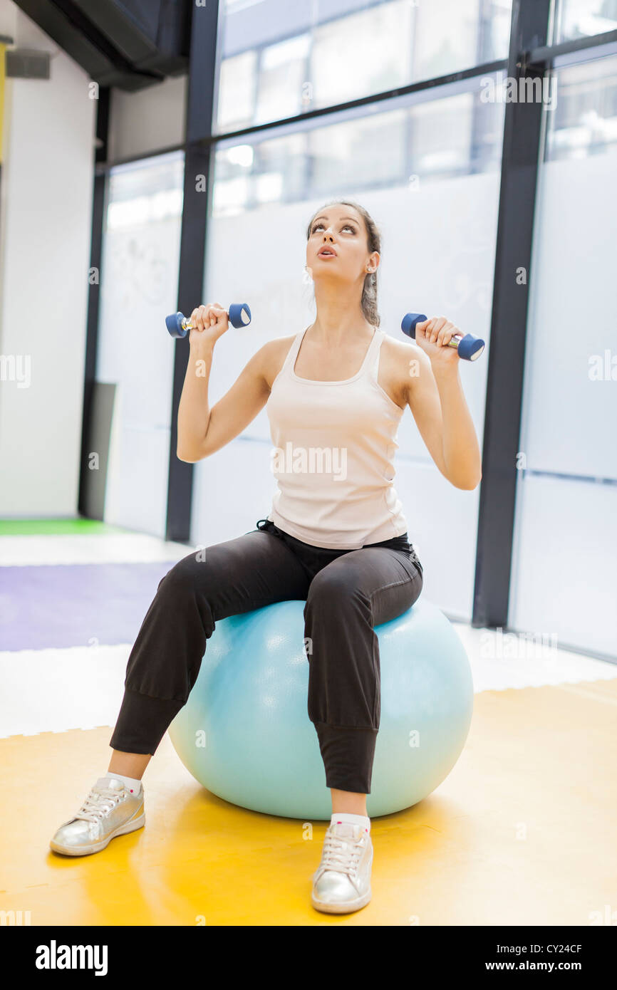 Girl in the gym Stock Photo - Alamy