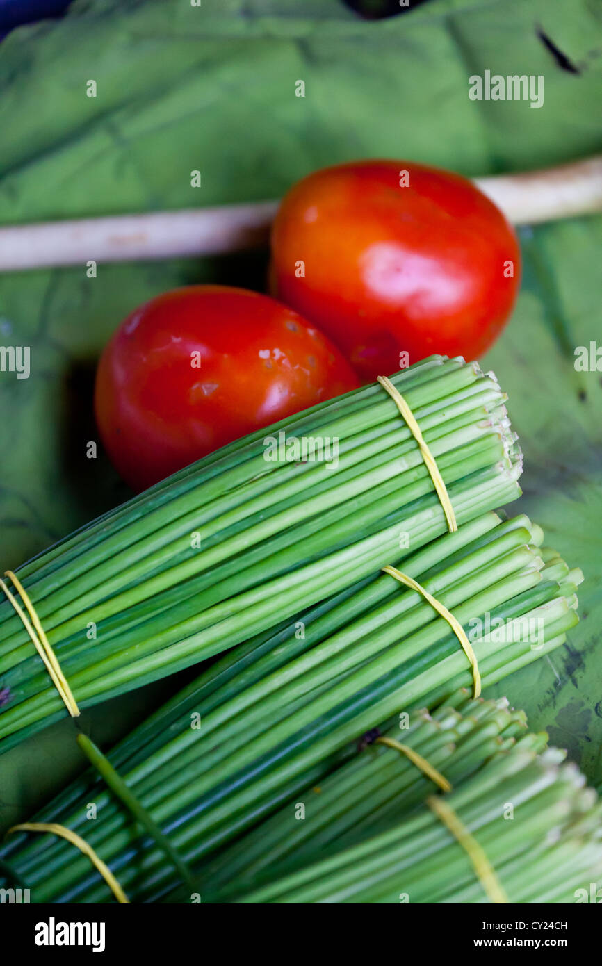 Vegetables on a Market in Phnom Penh, Cambodia Stock Photo - Alamy