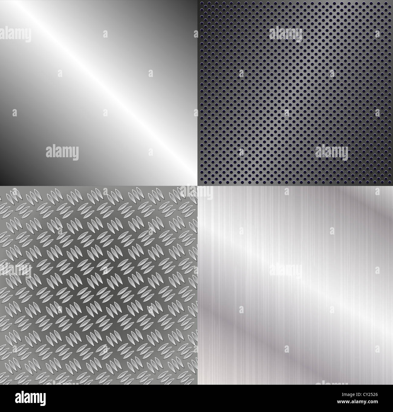 Set of metallic backgrounds Stock Photo - Alamy