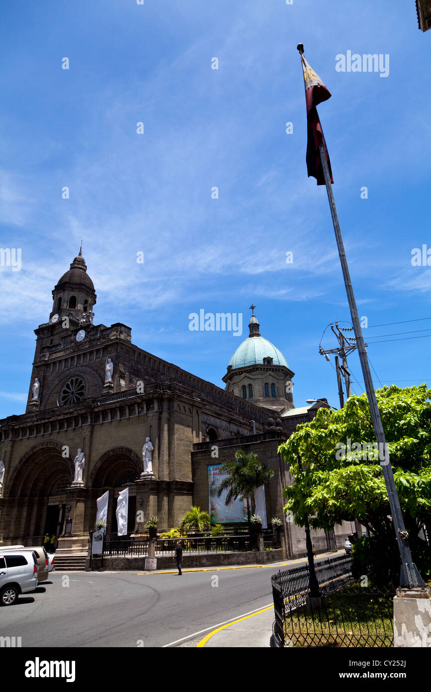 The Metropolitan Cathedral of Manila, Philippines Stock Photo - Alamy