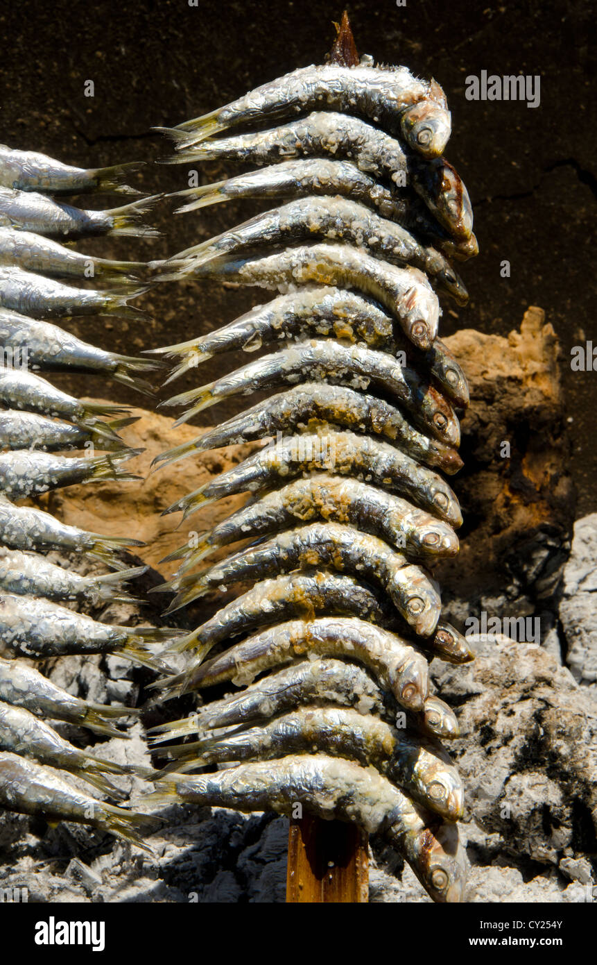 Barbecued sardines beach hi-res stock photography and images - Alamy