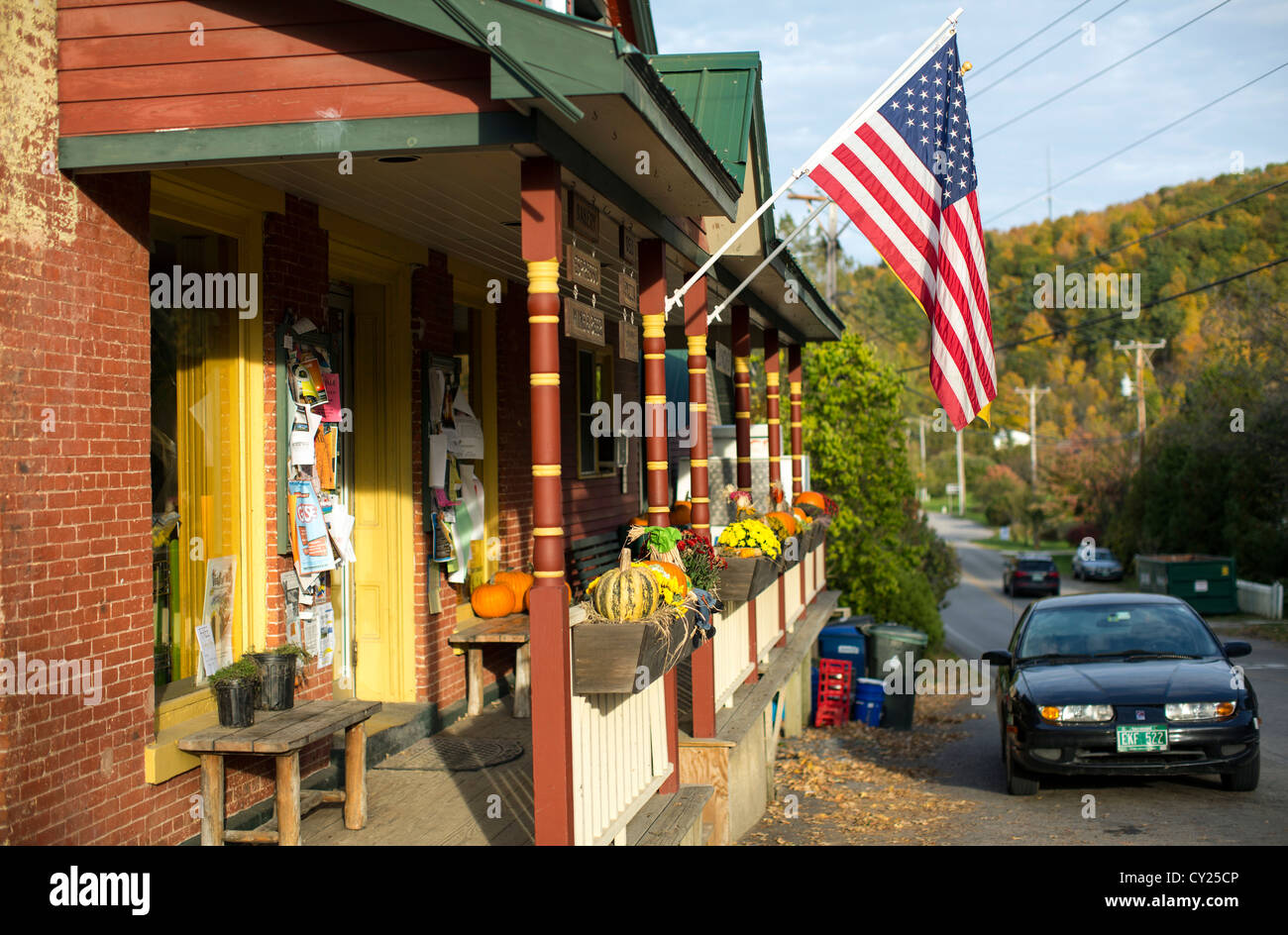 The Old Brick Store in Charlotte, Vermont Stock Photo - Alamy