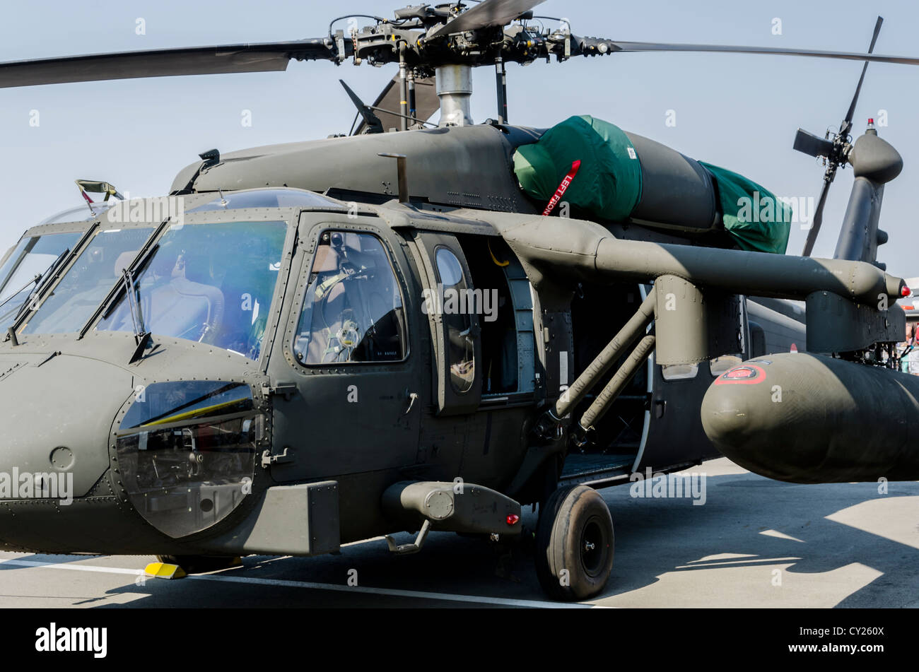 Sikorsky S-70a Black Hawk military helicopter Stock Photo - Alamy