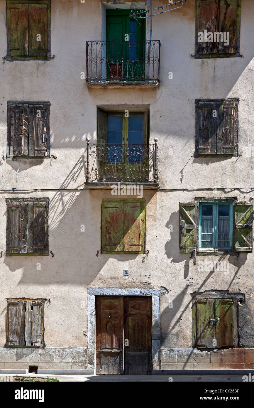 Ancient building. Benasque. Aragón. Spain Stock Photo - Alamy