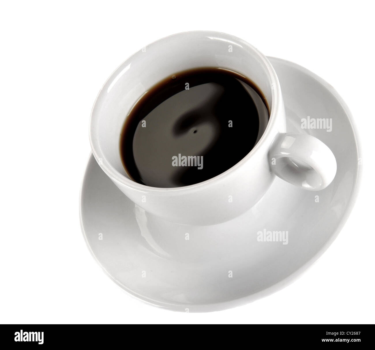 Coffee cup on white background Stock Photo - Alamy