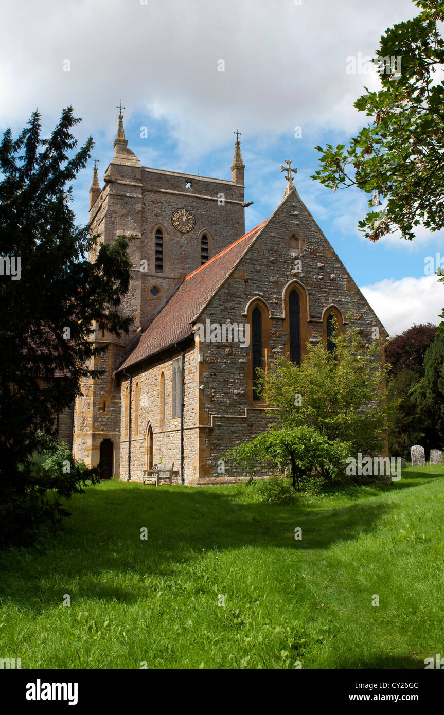 St. Mary and the Holy Cross Church, Alderminster, Warwickshire, UK ...