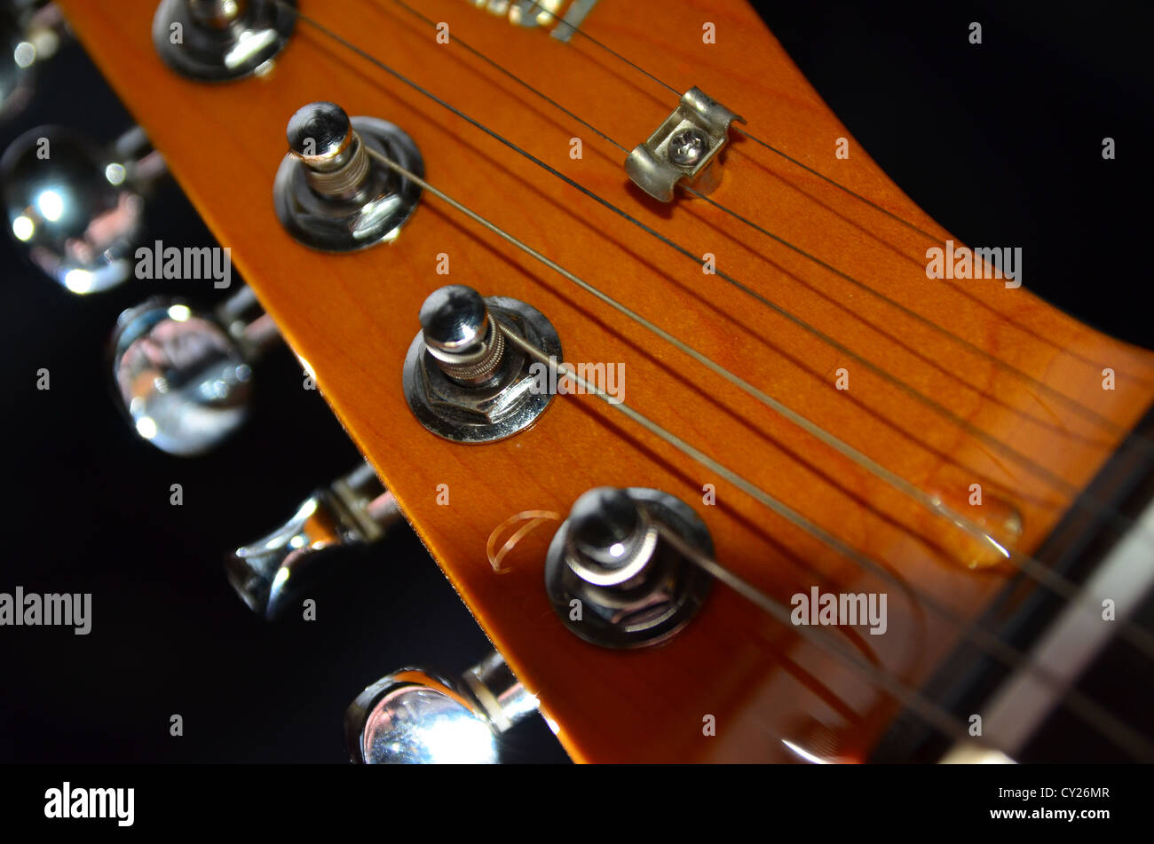close up of guitar head Stock Photo - Alamy