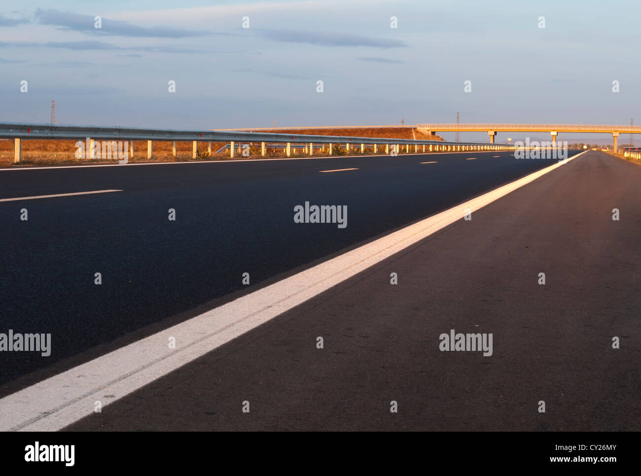 Brand new Highway Stock Photo - Alamy