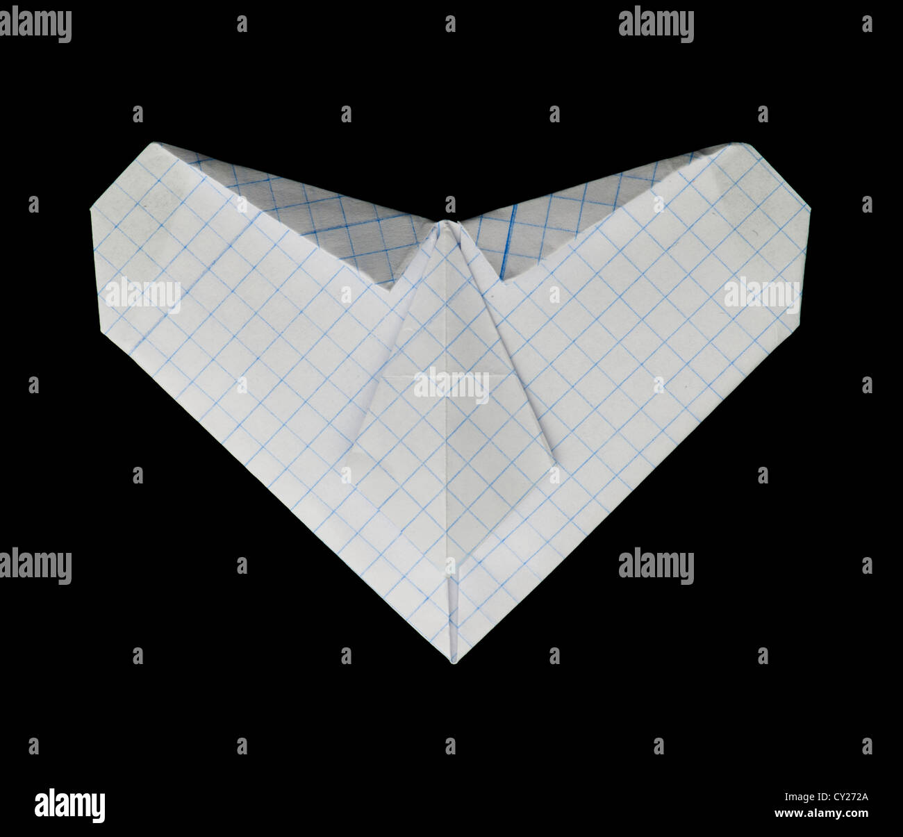 White heart paper made. Isolated heart Stock Photo - Alamy