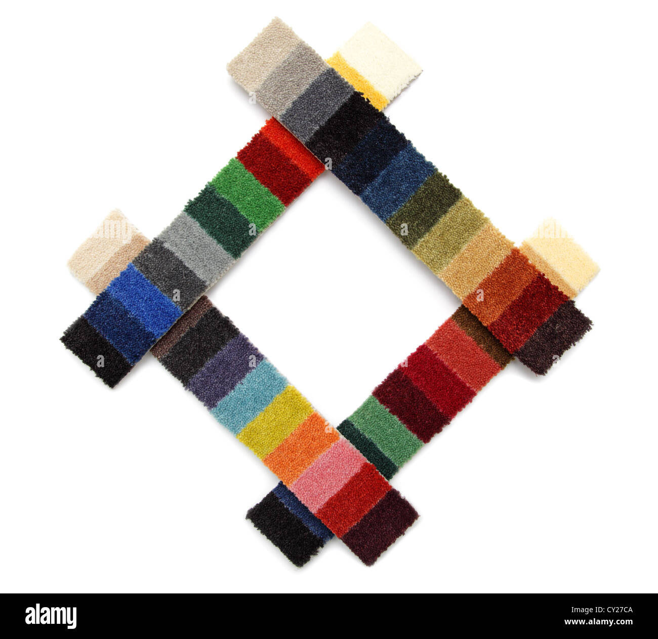variants of color threads carpet Stock Photo - Alamy