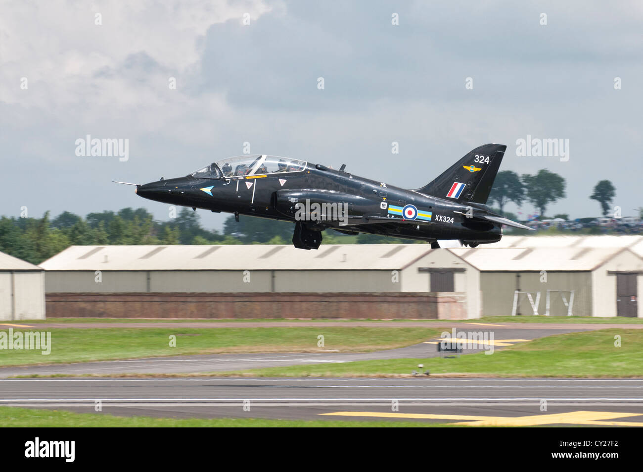 British Aerospace Hawk T2 Jet Trainer XX324 of the RAF No. 4 Squadron ...